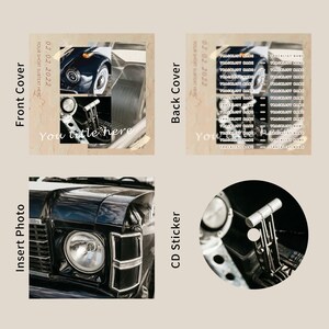 Custom CD Case Fully Custom Songs With Your Photos and 80mins of Music ...