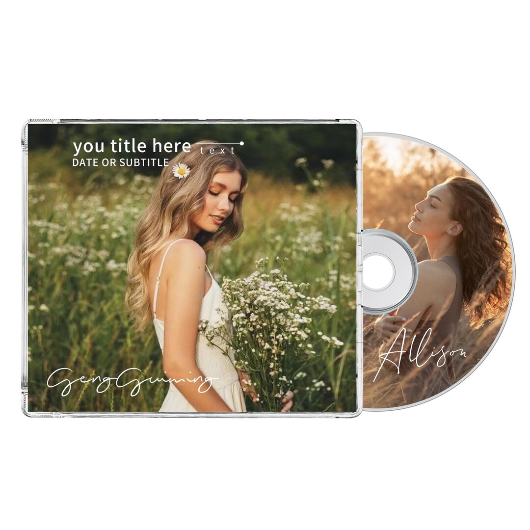 Custom CD Case Fully Custom Songs With Your Photos and 80mins of Music ...