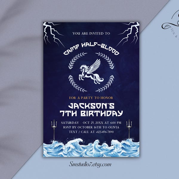 Percy Jackson Birthday - Etsy