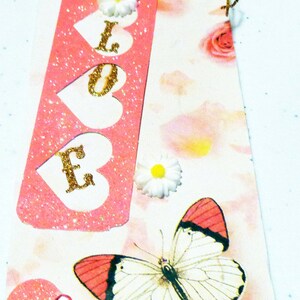 Floral Handmade Bookmarks With String Joined With Charm as Shown - Etsy