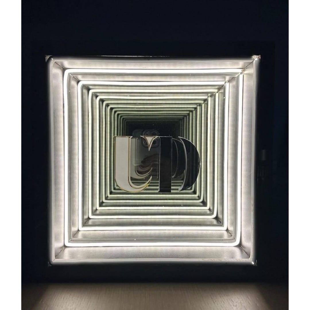 Custom LED Infinity Mirror Sign With Business Logo, Text or Initials ...