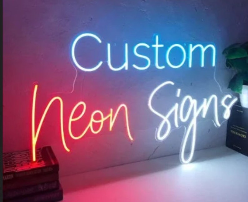 Personalized Neon Sign, Custom Name Logo Signs, Wall Decor LED Night ...