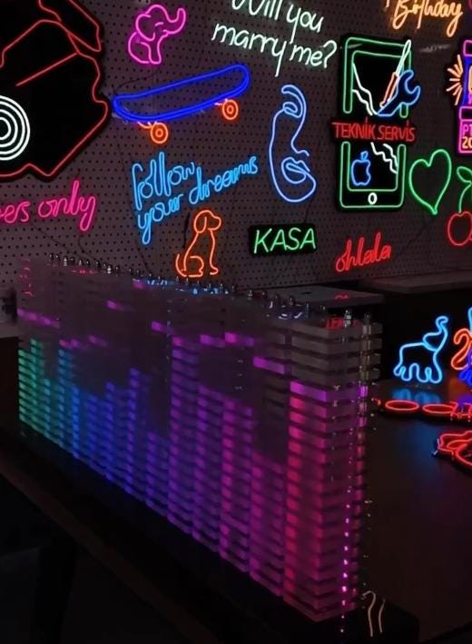 Custom Sound Reactive LED Tower Light Music Activated Decor for Bars ...