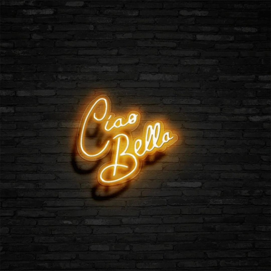 Ciao Bella Neon Sign LED Wall Art Cafe Bar Decor - Etsy