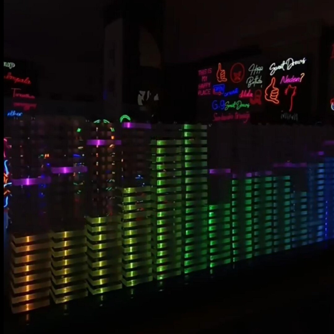 Personalized Sound Reactive LED Tower Light | Personalized Music Activated Decor for Bars, Cafes ...