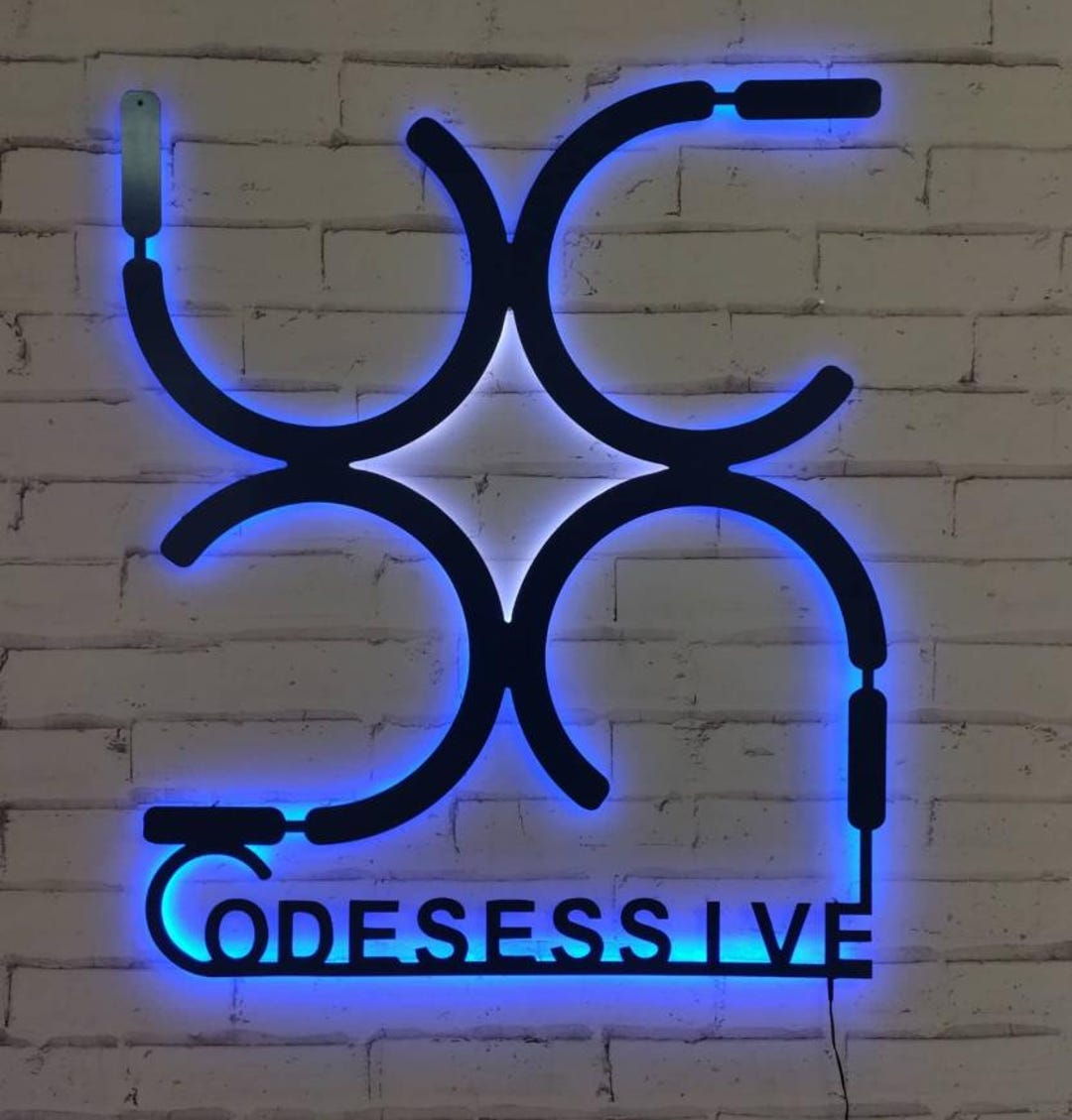 Custom LED Metal Wall Art Personalized Lighted Sign for Home or ...