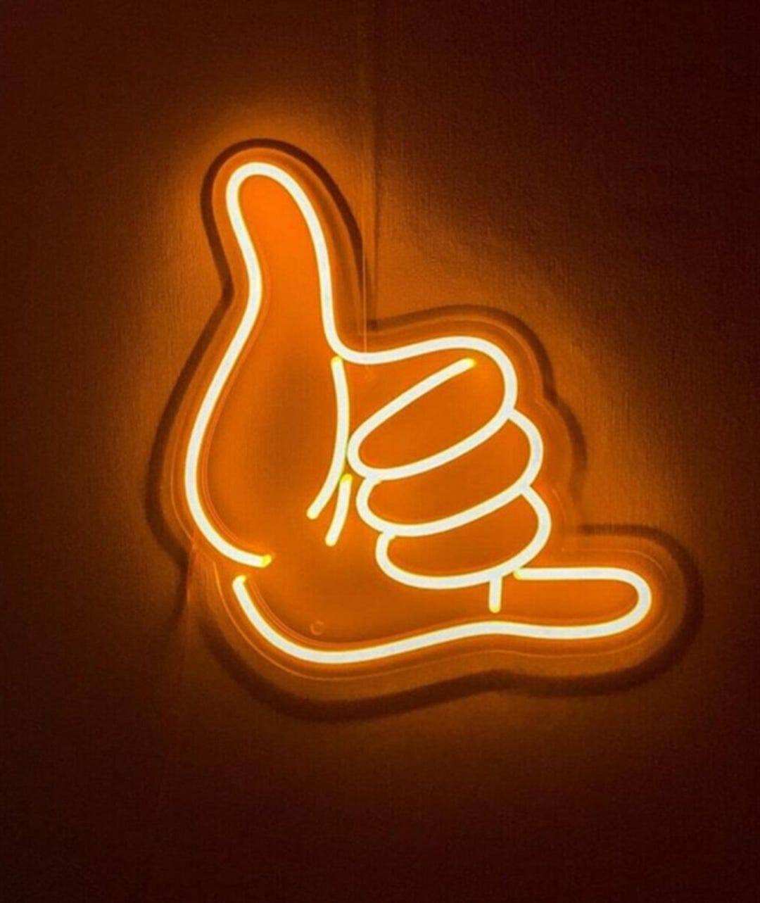 Shaka Hand Neon Sign Hawaiian Aloha Vibes - Etsy