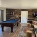 Rustic Game Room Wood Accent Wall | Vintage Pool, Card, and Board Game ...