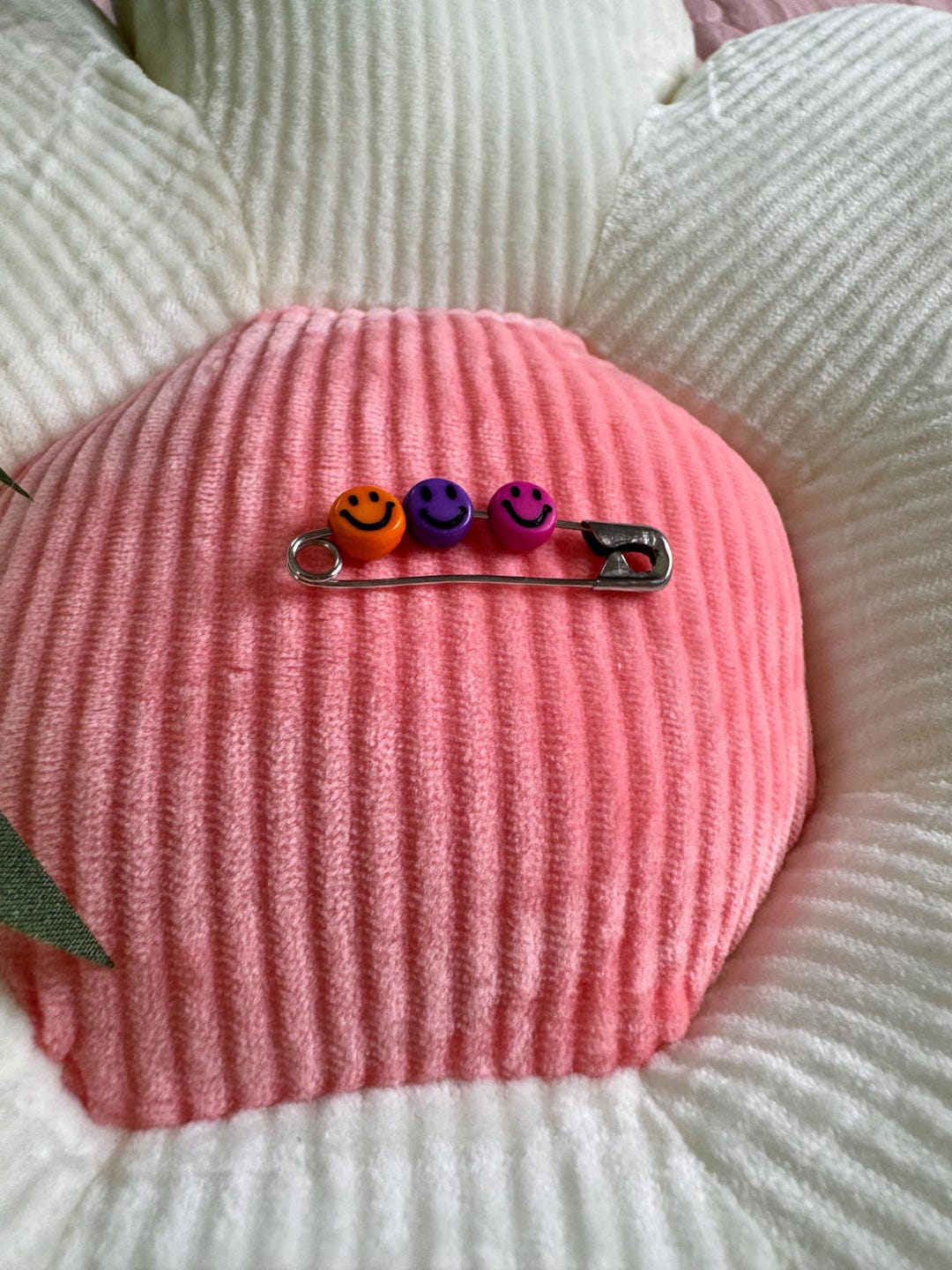 Preppy Smiley Pin - Etsy