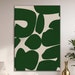 Abstract Green Lines Painting, Modern Art, Green Based Oil Painting ...