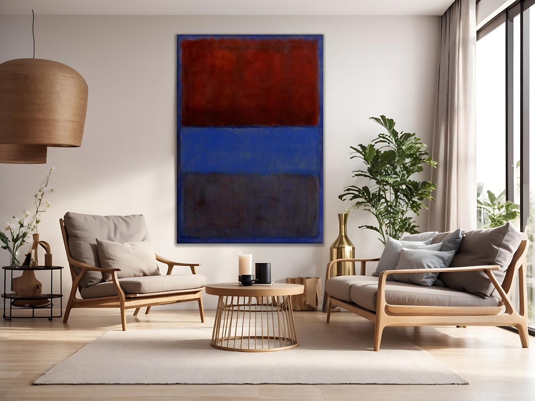 Mark Rothko - No,61 Rust and Blue Oil Painting, Abstract Expressionism ...