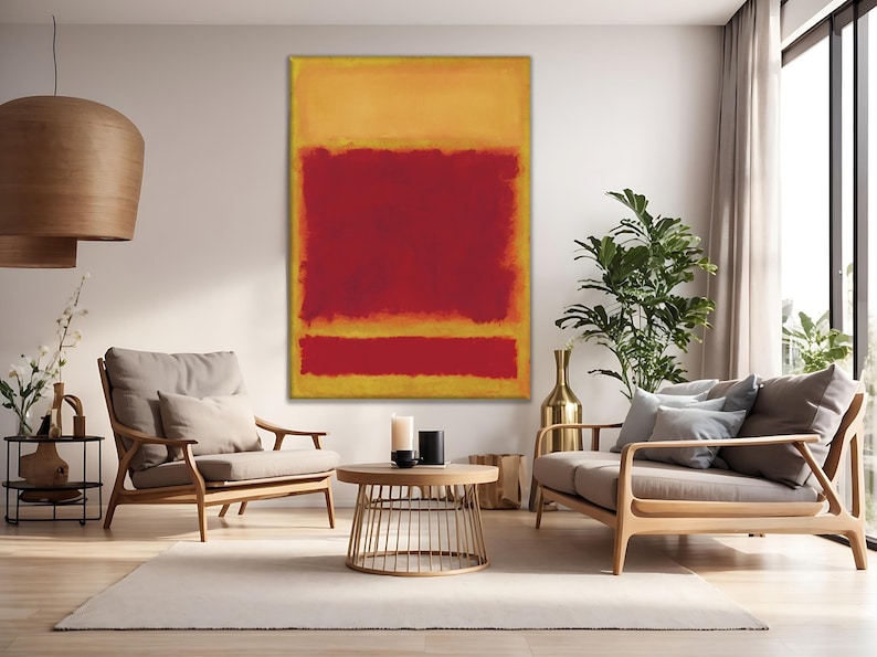 Mark Rothko - Composition 1958 Oil Painting, Abstract Expressionism ...