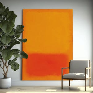 Mark Rothko - Untitled Orange 1968 II Oil Painting, Abstract ...