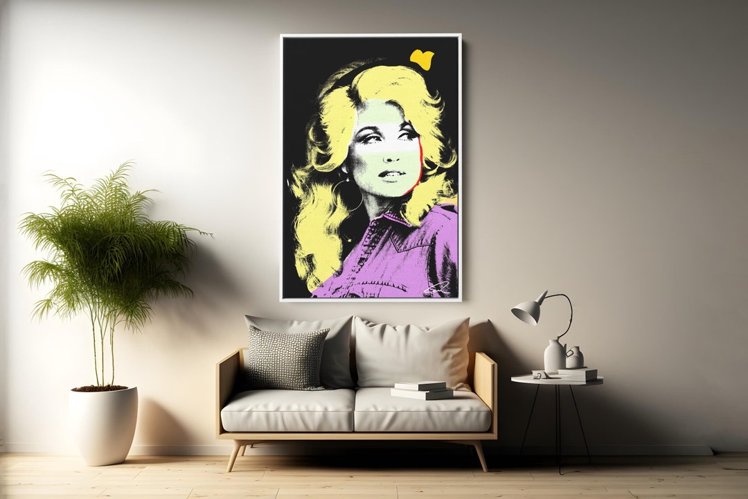 Dolly Parton Pop Art Canvas Print, Artist Signatured Painting Print ...