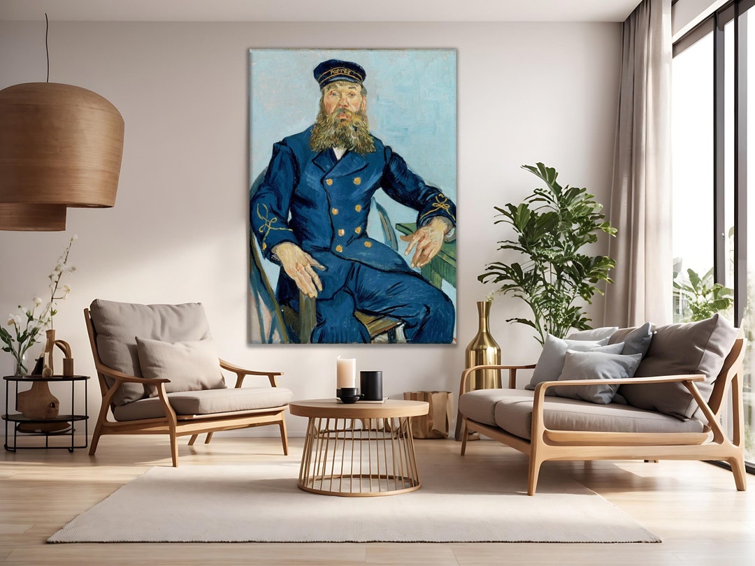 Vincent Van Gogh- Postman Joseph Roulin- 1888 Oil Painting, Van Gogh ...