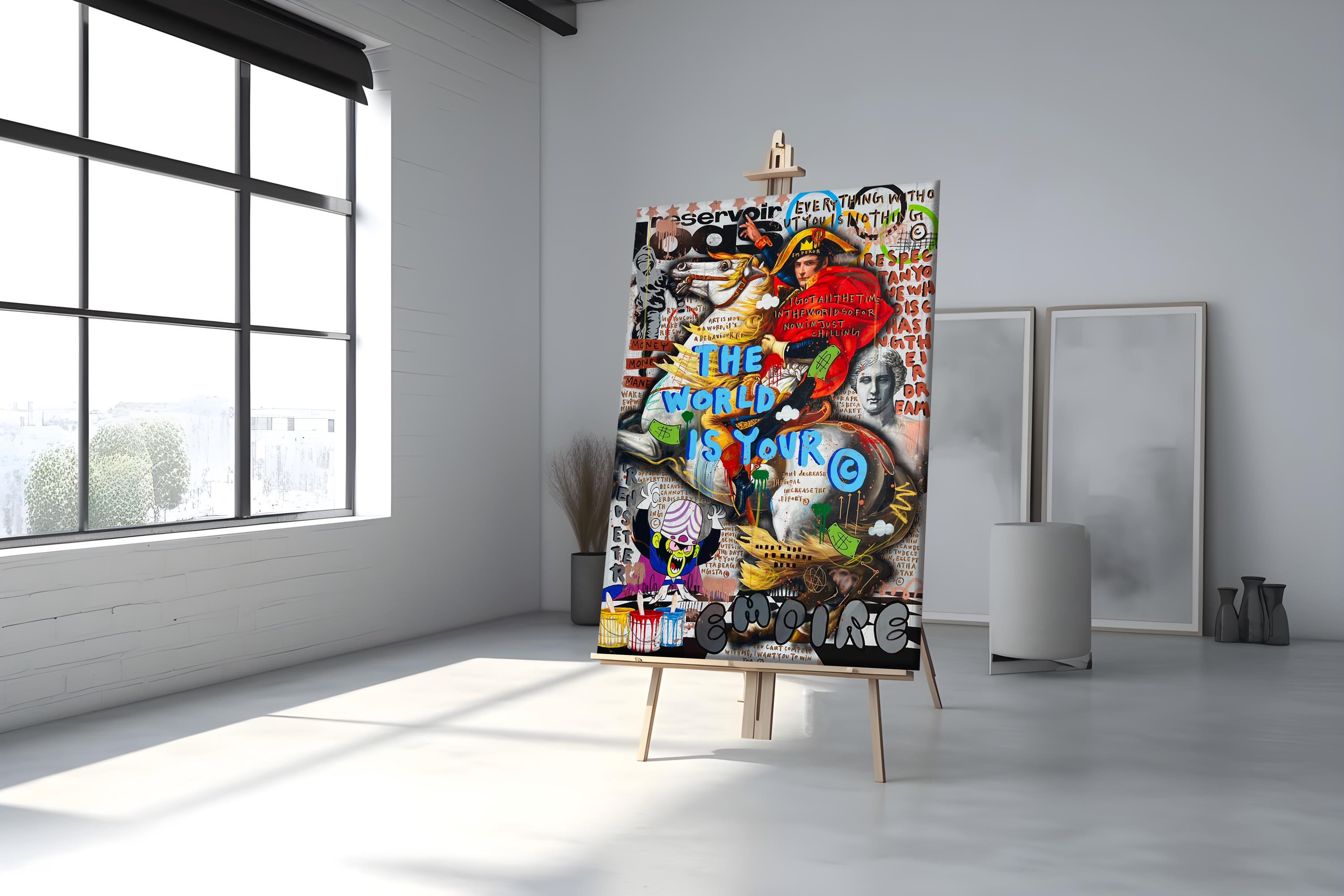 Banksy Napoleon Bonaparte, Pop Art Oil Painting, Banksy Style, Original ...