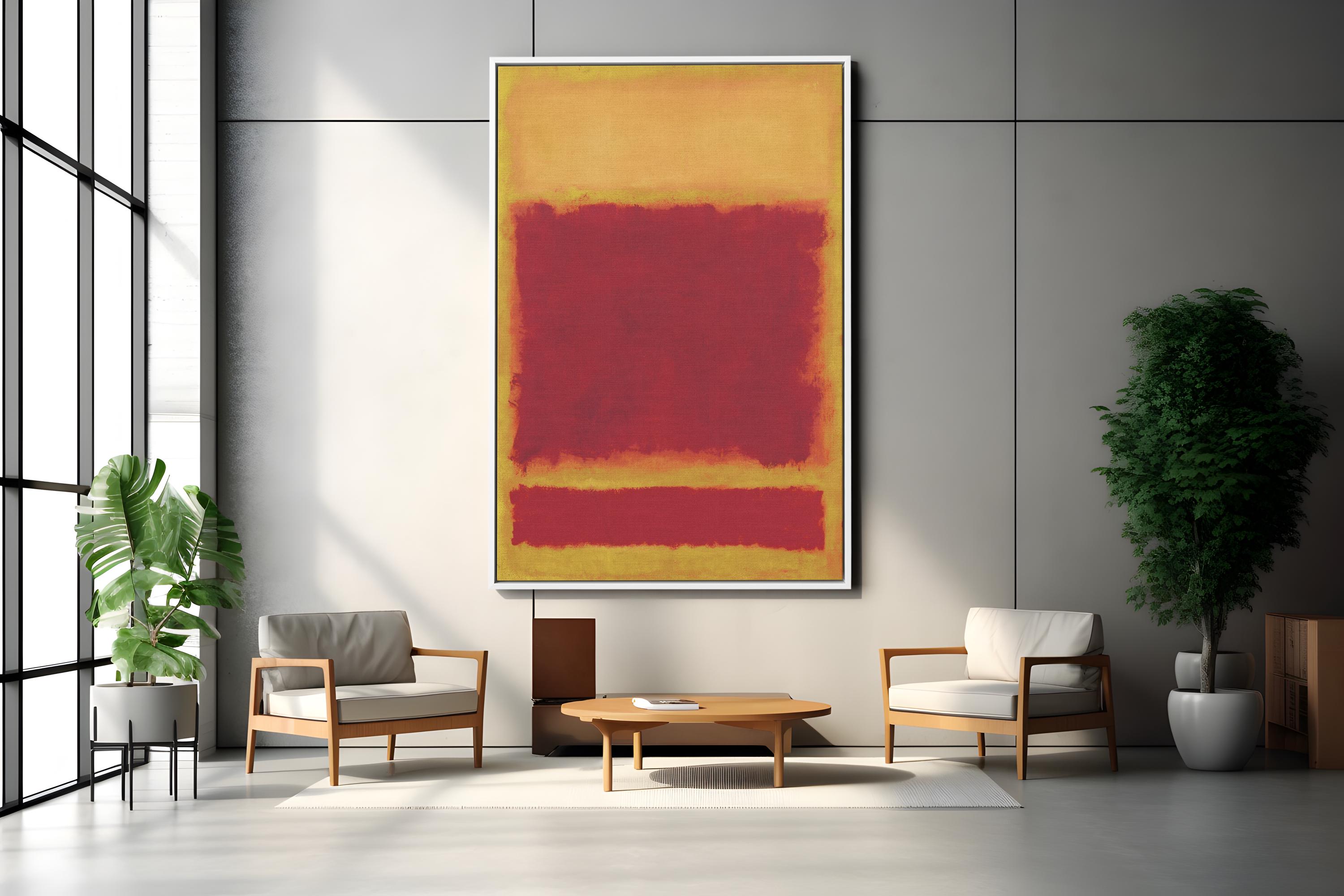 Mark Rothko - Composition 1958 Oil Painting, Abstract Expressionism ...