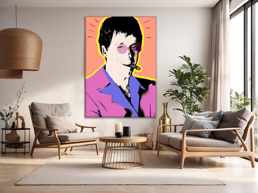 Al Pacino Pop Art Artist Signatured Painting Canvas Print, Man With ...
