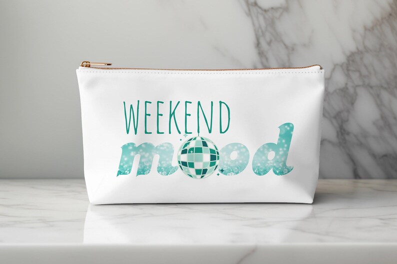 Weekend Mood PNG, Mood Svg, Weekend Schedule, Retro Font, Disco Ball ...