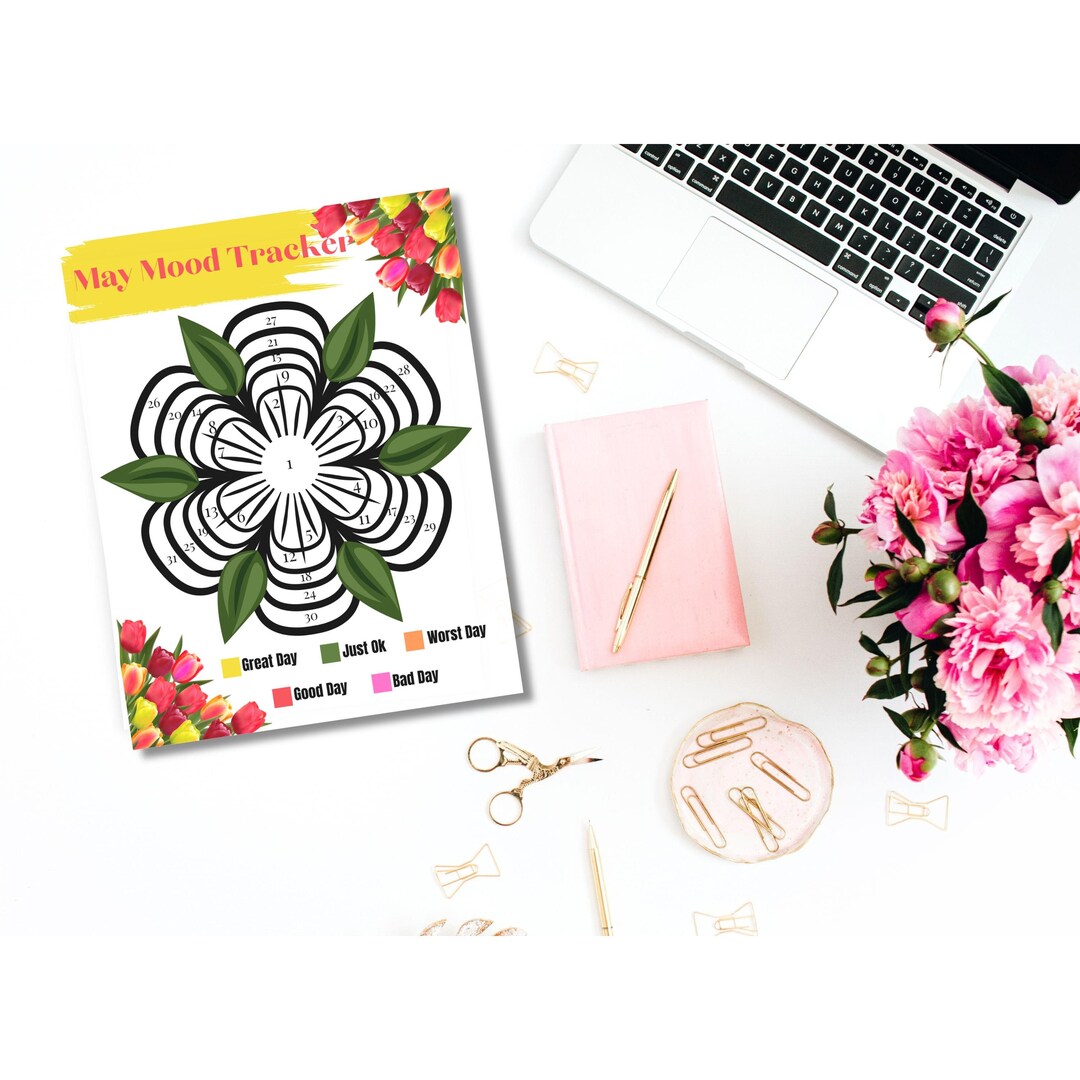 Monthly Mood Tracker, Mood Tracker Bundle, Mood Tracker PDF, Monthly ...