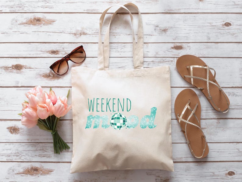 Weekend Mood PNG, Mood Svg, Weekend Schedule, Retro Font, Disco Ball ...
