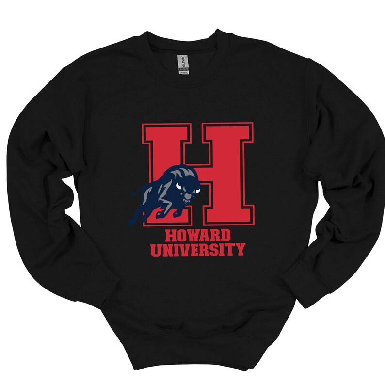 Howard University Bison Crewneck HBCU Drip Gear HU Bison - Etsy