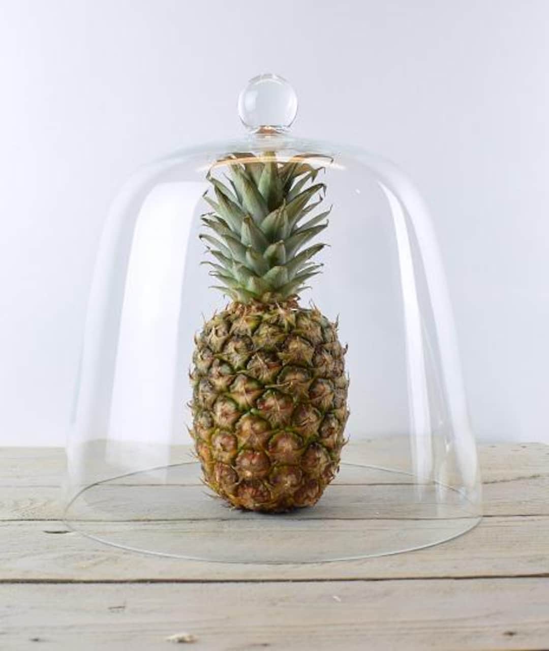 Handmade Clear Circular Cake Glass Dome Display Cloche Bell Jar H:31 Cm ...