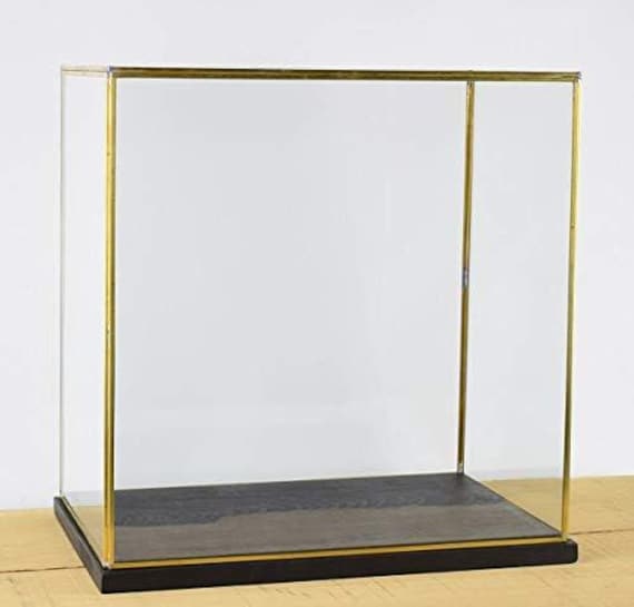 Buy Glass and Brass Metal Frame Display Showcase Box 36 X 36 X 45 Cm Online in India Etsy