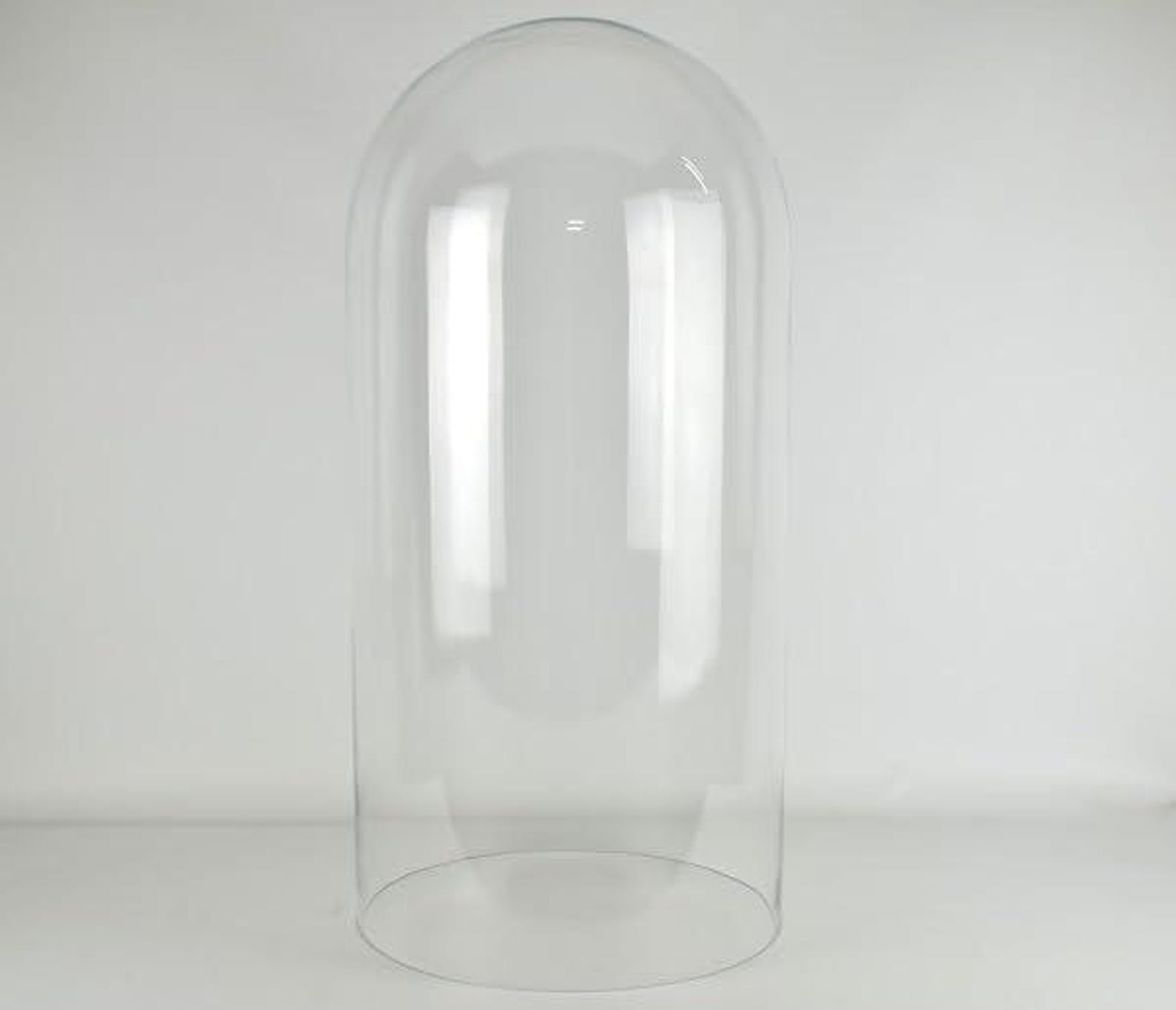 Large Glass Dome Handmade Clear Circular Display Cloche Size 74 X 34 Cm ...