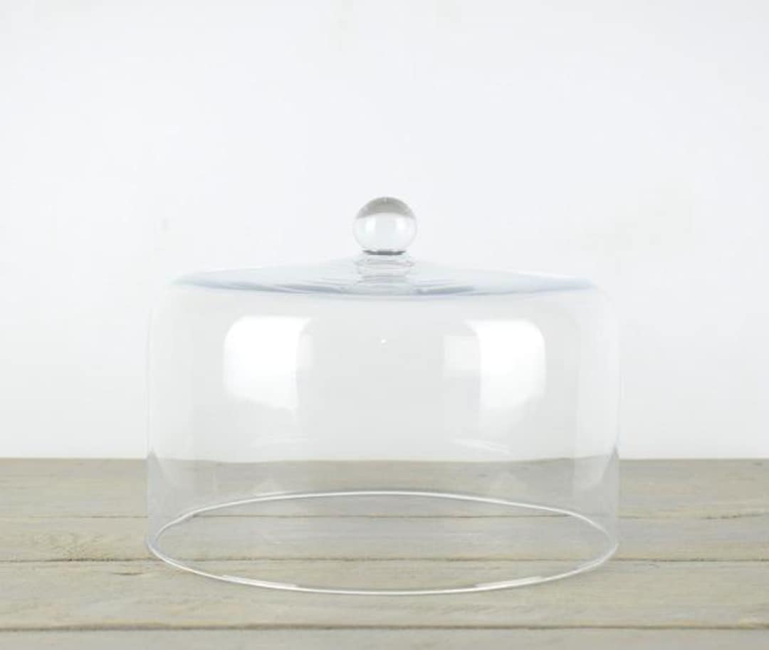 Large Display Glass Cake Cupcake Dome Cover Cloche 18 Cm X 24.5 Cm - Etsy