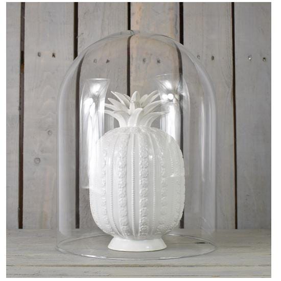 Handmade Clear Circular Glass Display Cloche Bell Jar Dome 30 X 25 Cm ...