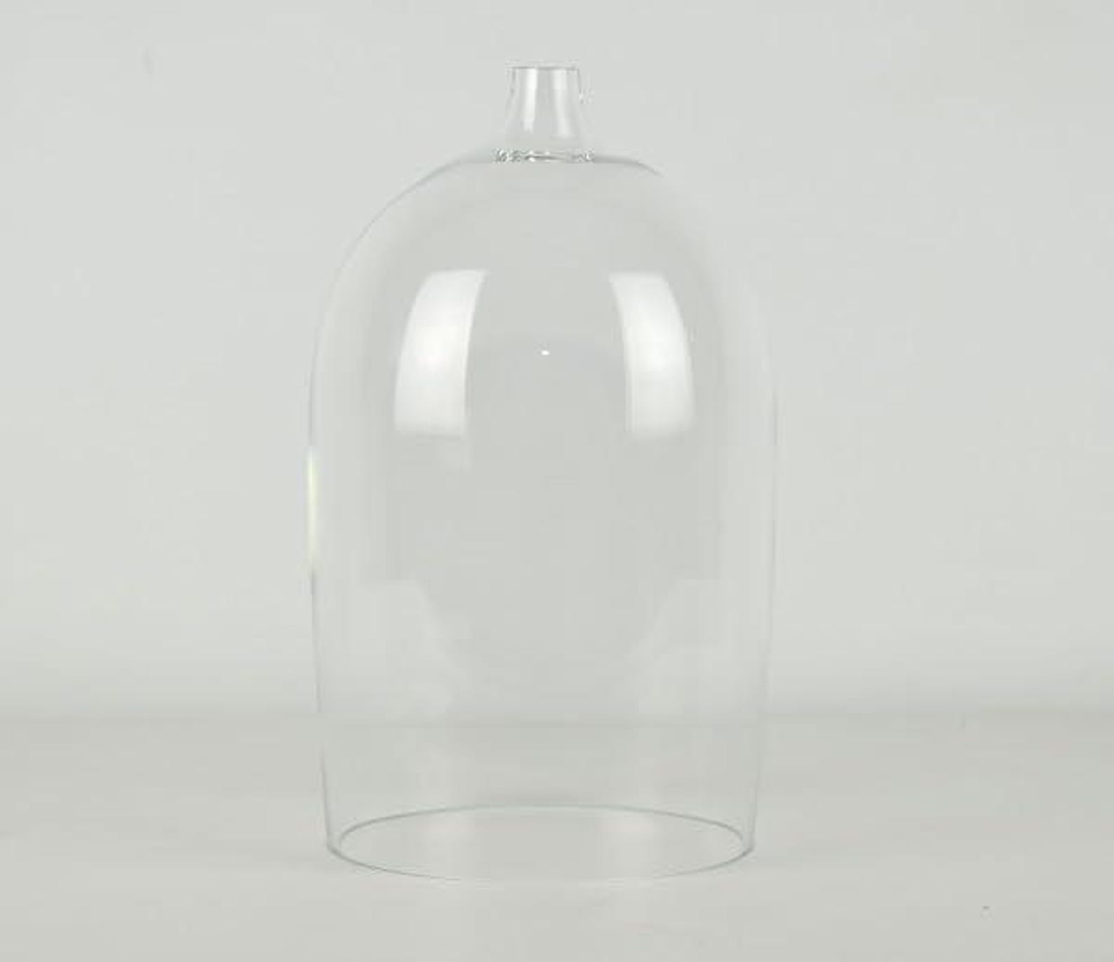 Glass Dome Display Cloche Terrarium 24x13.3 Cm With Hole - Etsy