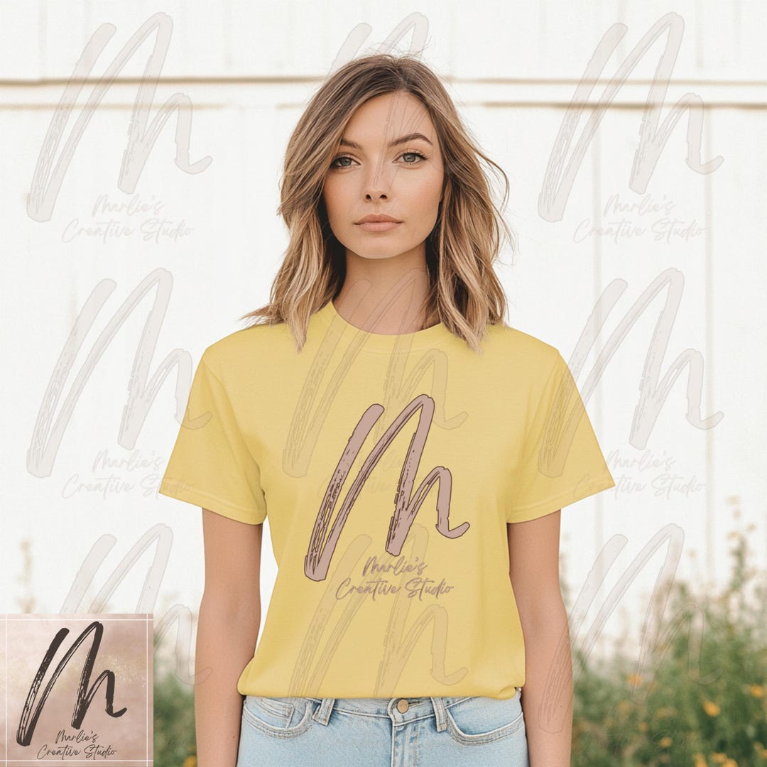 Gildan 5000 Yellow Haze T-shirt Mockup, Digital Product, Gildan T-shirt ...