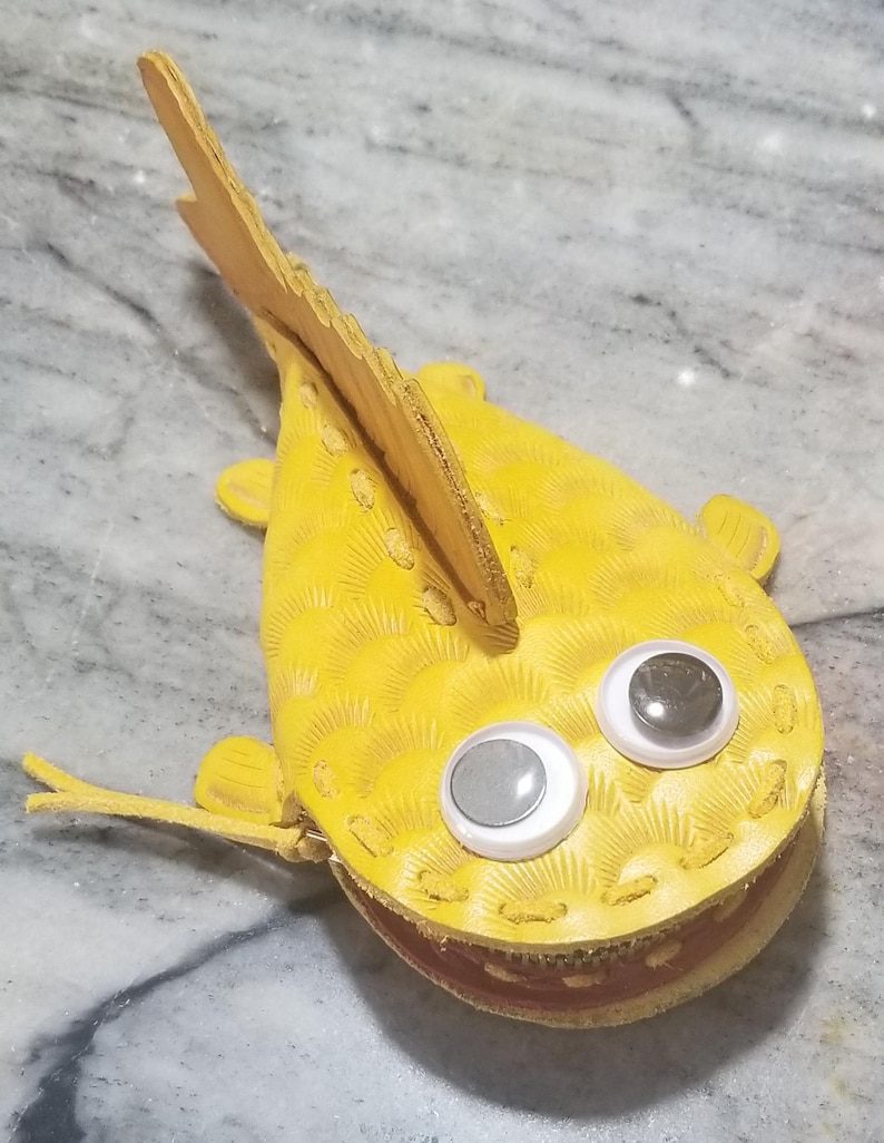 Fish, Fish, Fish, and More Fish Hilarious Leather Fish Coin Purse - Etsy
