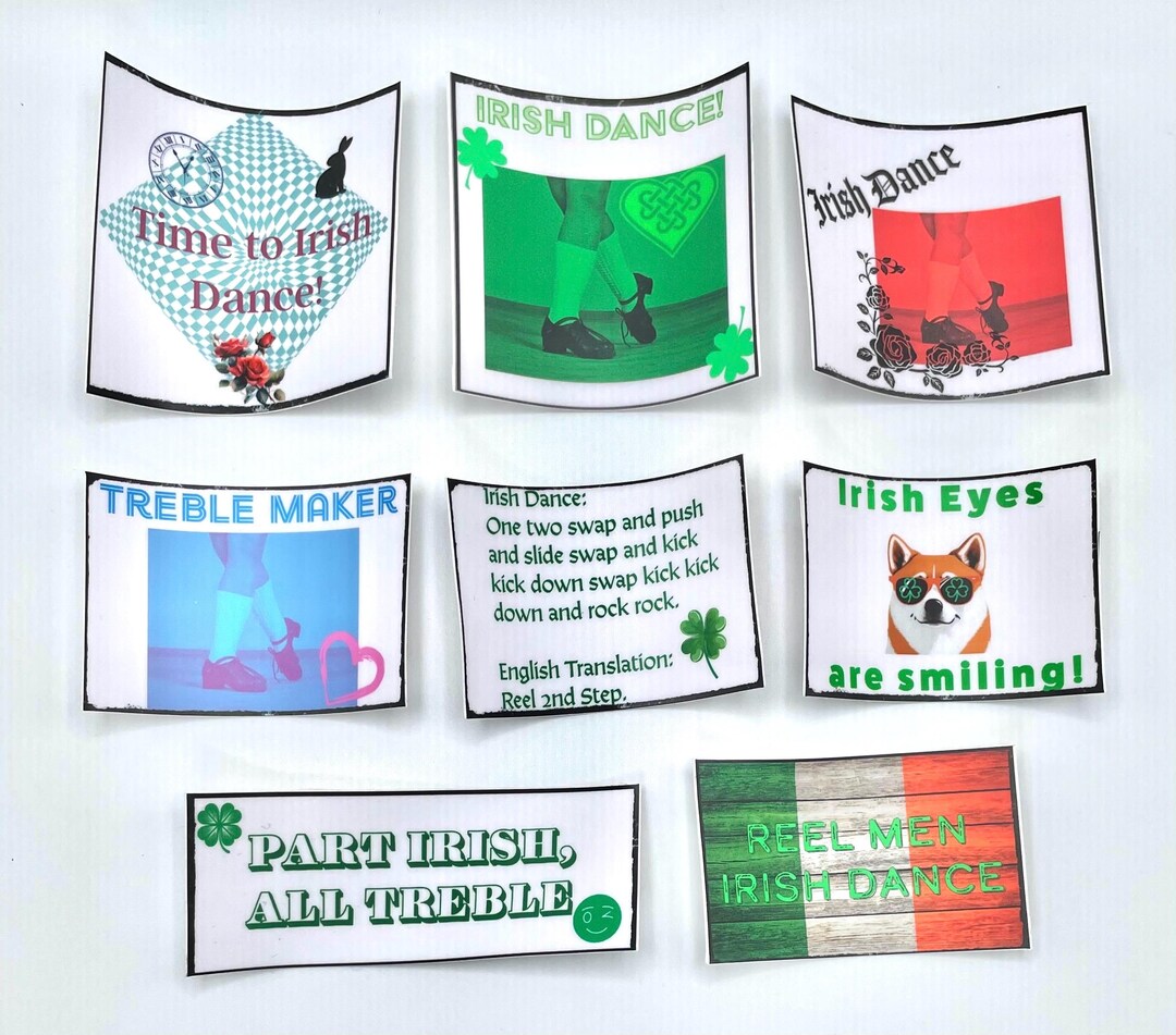 Irish Dance Stickers // Irish Stickers - Etsy
