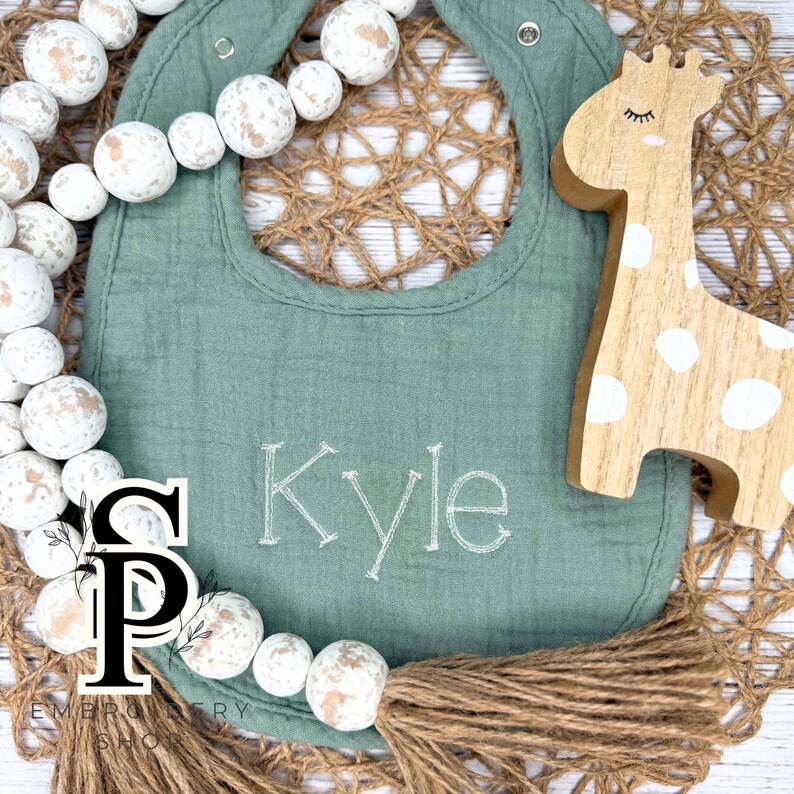 Personalized Baby Boy Bib,baby Boy Shower Gift,muslin Baby Bib,baby Boy ...