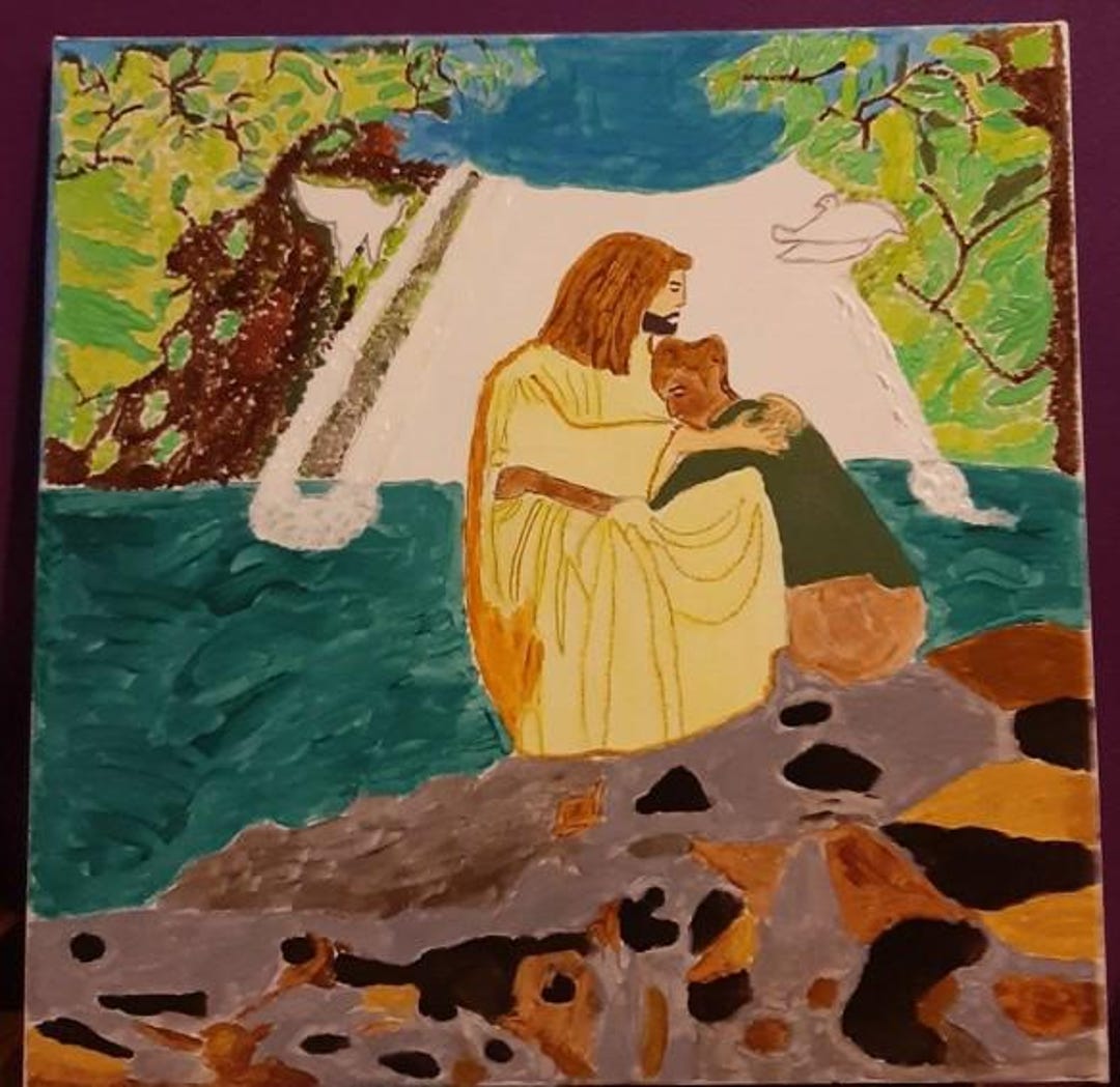 Painting: Jesus Comforts Me. - Etsy