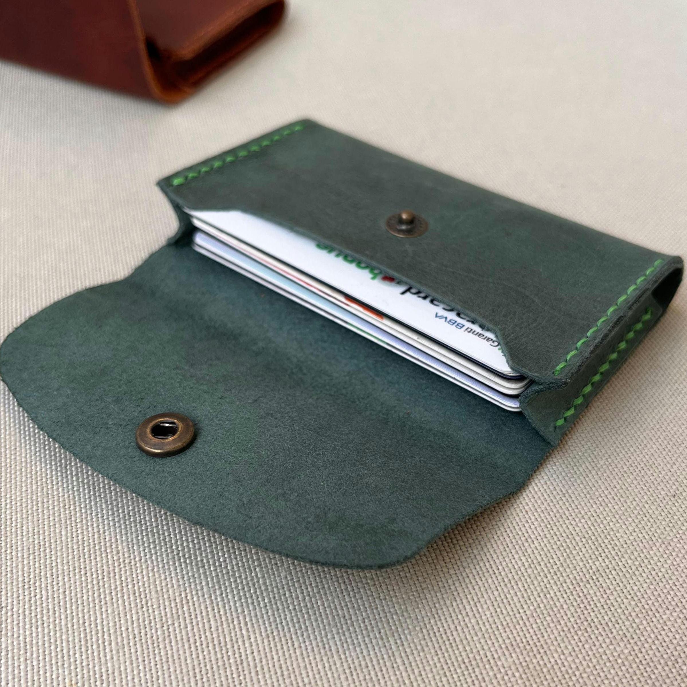 Minimalist Card Holder, Leather Card Holder, Leather Handmade Card ...
