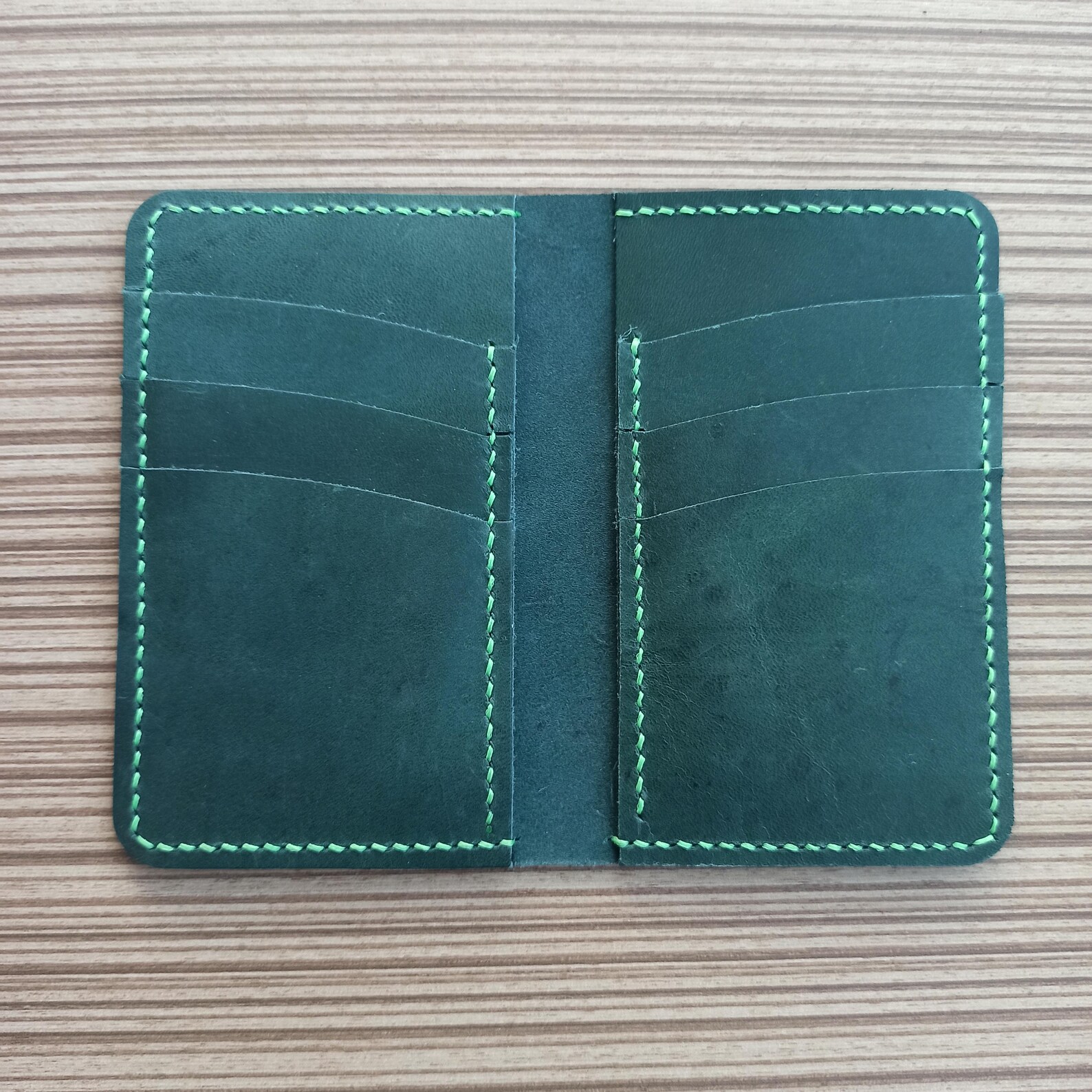 Vertical Card Wallet, Handmade Card Wallet, Leather Card Holder ...