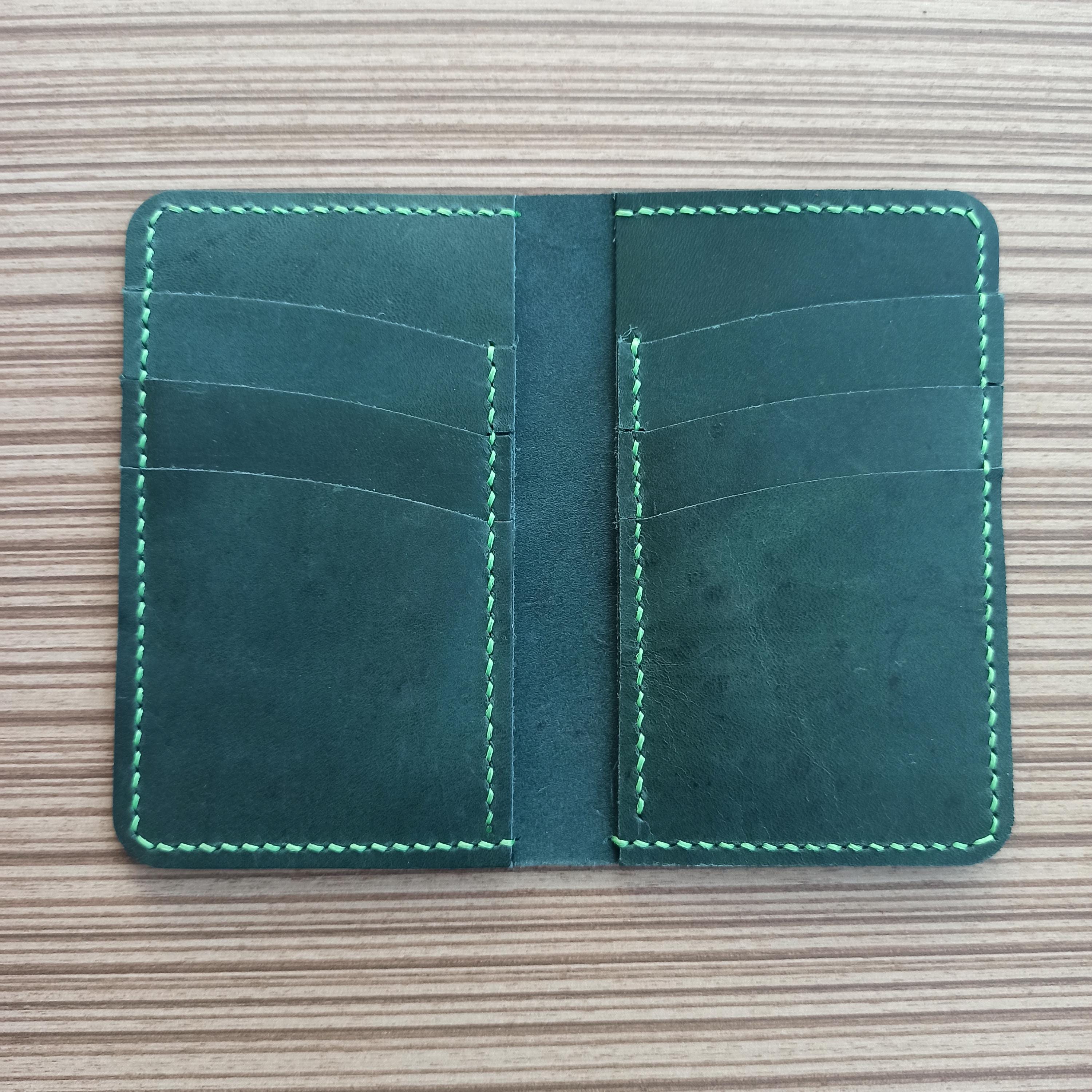 Vertical Card Wallet, Handmade Card Wallet, Leather Card Holder ...