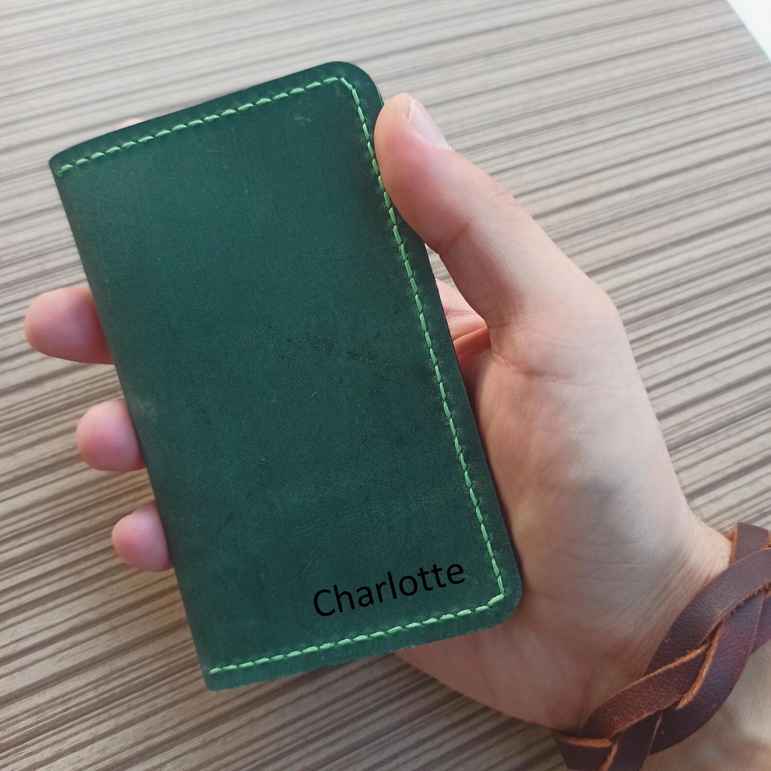 Vertical Card Wallet, Handmade Card Wallet, Leather Card Holder ...