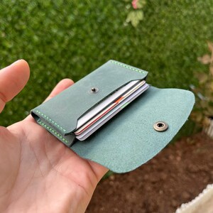 Minimalist Card Holder, Leather Card Holder, Leather Handmade Card ...