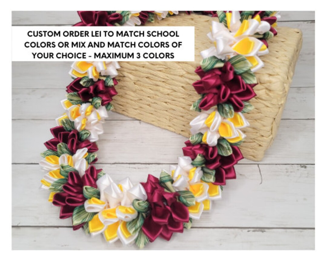 Custom Ribbon Flower Lei for Graduation or Special Occasion - Etsy