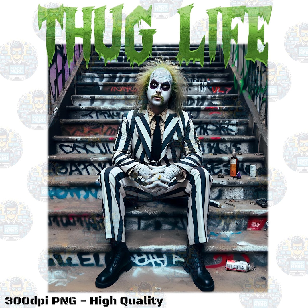 Beetle-j Thug Life, 300dpi PNG Instant Download, Halloween Horror ...