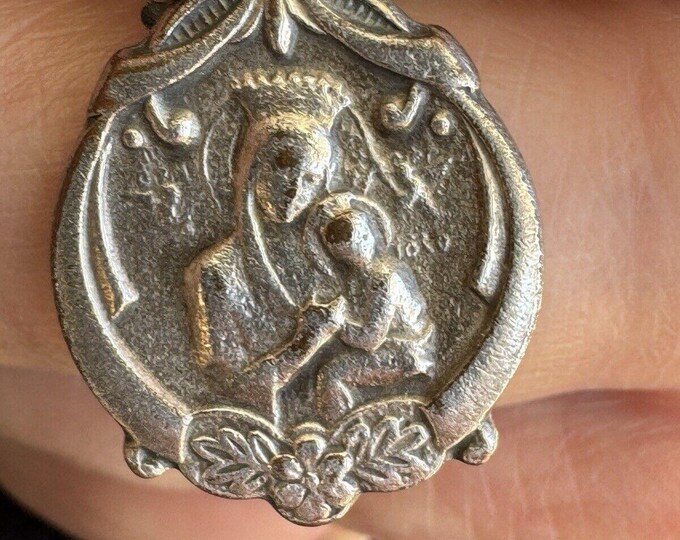 VTG Religious Charm Featuring Mary & Jesus Silver Tone - Etsy