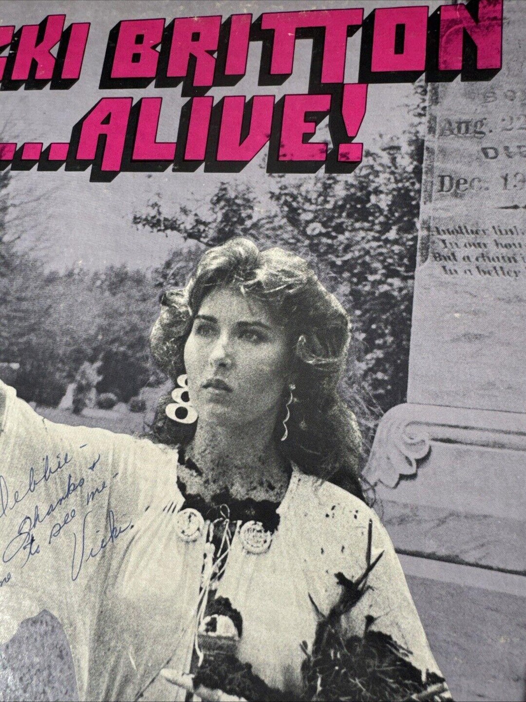 VTG Rare! Fun! *autographed* Vicki Britton Alive! Vinyl Feminist Pop ...