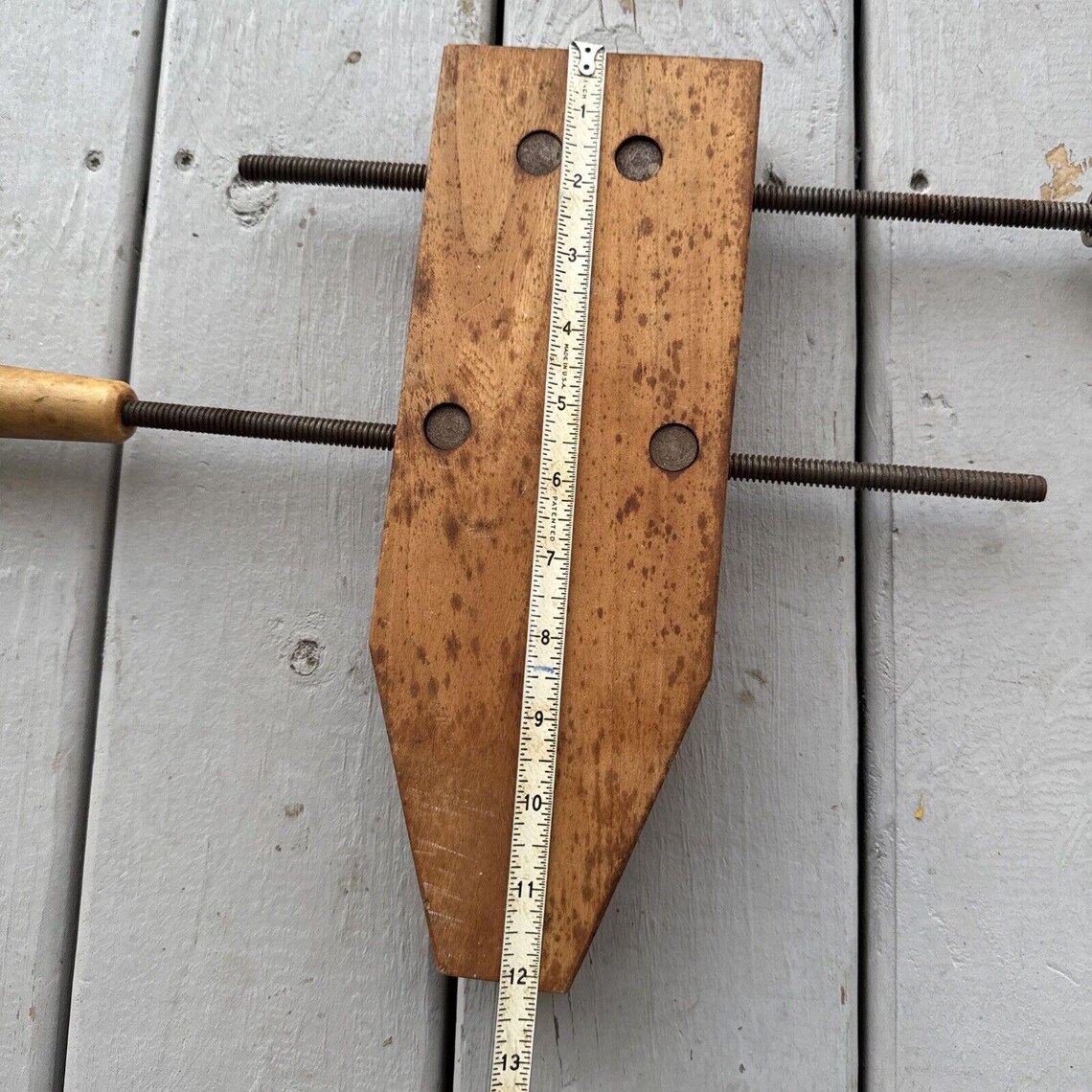 Vintage Sears Wooden Craftsman Adjustable Handscrew Wood Clamp 12" - Etsy