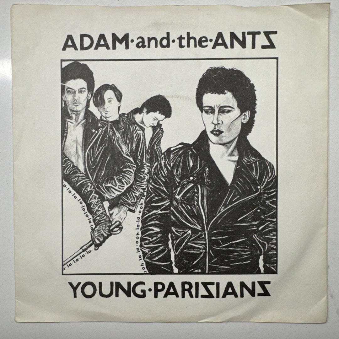Adam and the Ants 1978 UK Young Parisians and Lady 7" Vinyl Decca ...