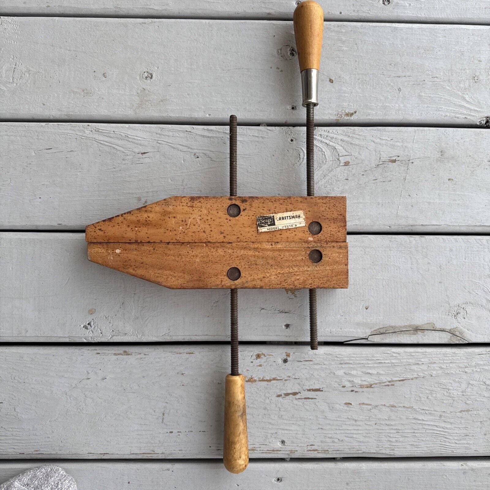 Vintage Sears Wooden Craftsman Adjustable Handscrew Wood Clamp 12" - Etsy