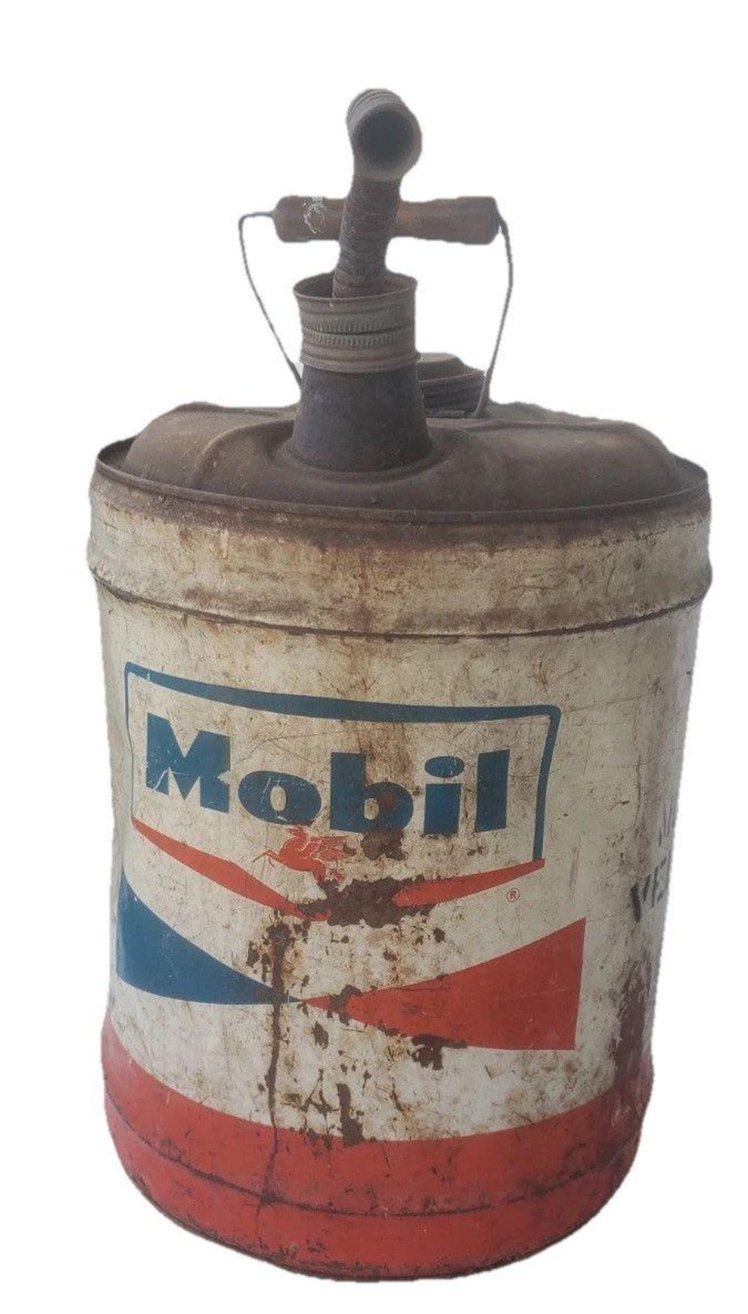 Vintage Mobil Oil 5-gallon Can – Classic Gas & Oil Advertising ...